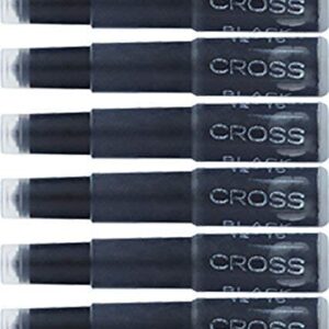 Cross Fountain Pen Ink Cartridge - Black (six per card)