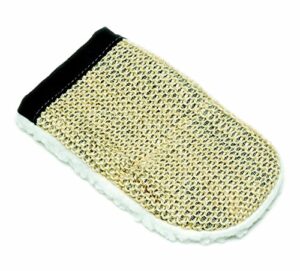 centaur sisal & fleece grooming mitt