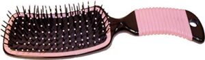 partrade trading corporation curved mane and tail brush pink