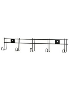 tough1 permanent mount 5 hook tack rack black