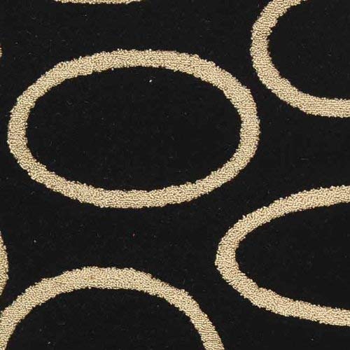 SAFAVIEH Soho Collection 5' x 8' Black/Ivory SOH714A Handmade Premium Wool & Viscose Area Rug