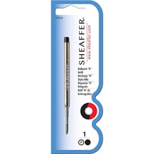 sheaffer ballpen refill, fine point, black, (sr/99334)