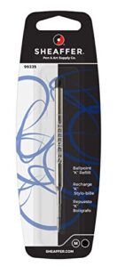 sheaffer ballpoint refill"k" style - black medium - blister card