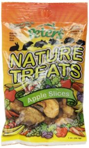 peter's nature treats for small animals, apple slices, 1 oz.