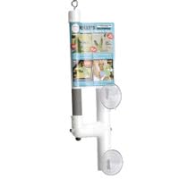 polly's deluxe window and shower bird perch, small