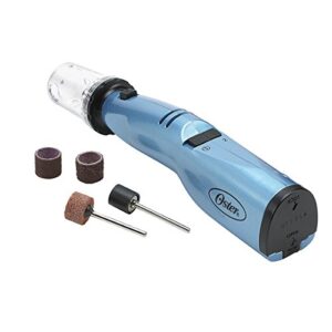 oster gentle paws less stress dog and cat nail grinder, 2 speed (078129-600-000)