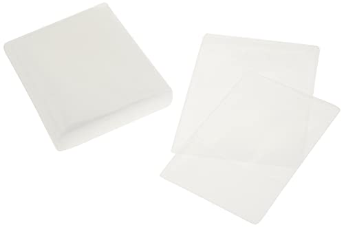 Atlantic 25 Pack Movie Sleeves - Clear Sleeve hold two discs each, Protects Discs Against Scratches and Dust