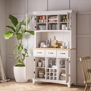 Homestyles sideboards-buffets-credenzas, Server with Hutch, Off White