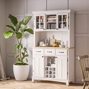 Homestyles sideboards-buffets-credenzas, Server with Hutch, Off White