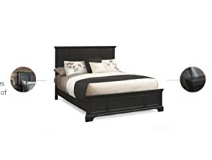 Homestyles Bedford Queen Bed, Black