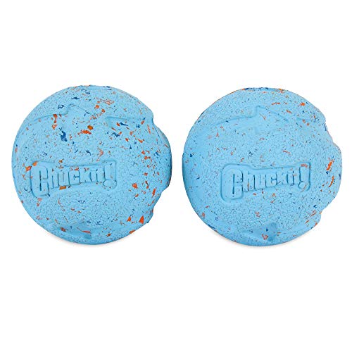 Chuckit! Medium Rebounce Ball 2.5", 2 Pack, Blues & Purples (20320)