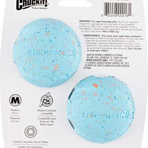 Chuckit! Medium Rebounce Ball 2.5", 2 Pack, Blues & Purples (20320)