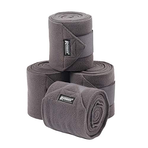 Roma Thick Polo Bandages 4 Pack, Black