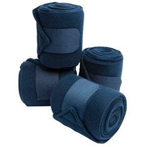 Roma Thick Polo Bandages 4 Pack, Black