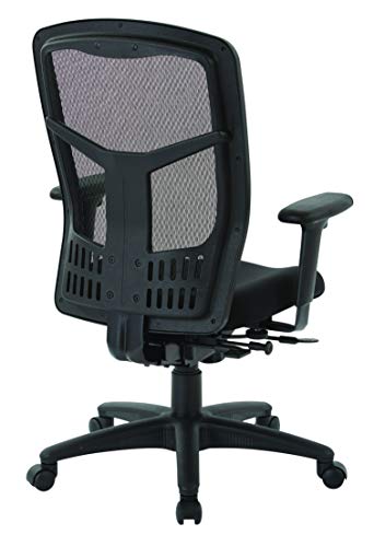 Office Star ProGrid High Back Manager's with Adjustable Seat Height, 2-to-1 Synchro Tilt Control and Seat Slider, Coal FreeFlex Fabric