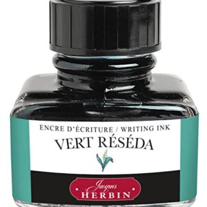 J. Herbin Fountain Pen Ink - 30 ml Bottled - Vert Reseda