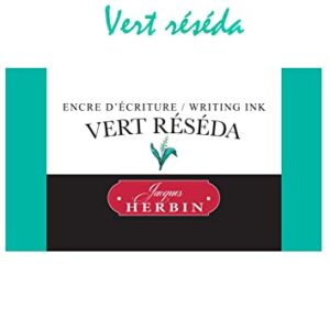 J. Herbin Fountain Pen Ink - 30 ml Bottled - Vert Reseda