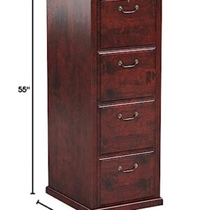 Martin Furniture 4 Drawer File Cabinet, Vertical