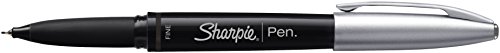 Sharpie 1758055 Grip Pen, Fine Tip, Acid-Free and Archival-Quality, Fade Resistan, AP Certified, Black Color, Pack of 12