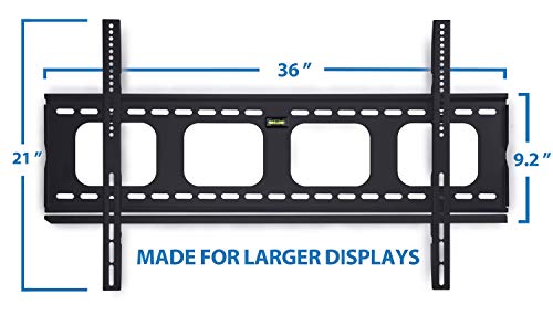 Mount-It! Low-Profile Large TV Mount | Flush TV Wall Mount | Ultra-Slim Fixed TV Mount for 42-70 in. Screen TVs | VESA Compatibility up to 800x400 | 220 lbs Capacity