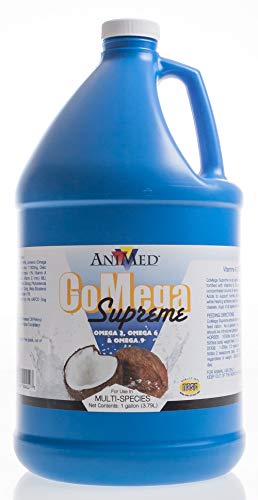 AniMed CoMega Supreme, 1 Gallon, Balanced Essential Fatty Acid Coat Supplement for Horses