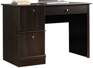 sauder computer desk, cinnamon cherry finish