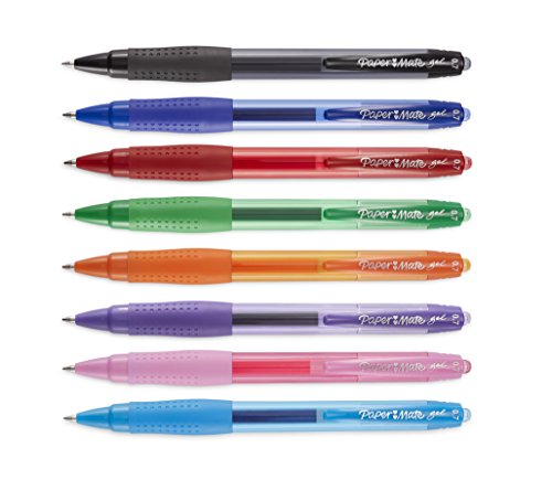 Paper Mate 1746323 Gel Pens, Medium (0.7mm), Assorted Colors, 8 Count