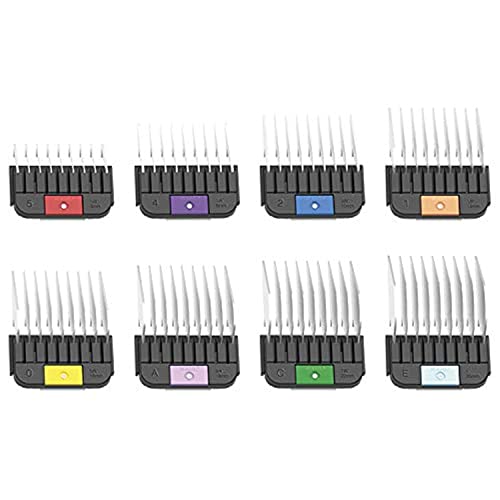 WAHL Professional Animal Stainless Steel Attachment Guide Comb Set for Detachable Blade Pet, Dog, Cat, and Horse Clippers (3390-100)