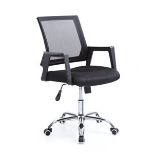 Hodedah Import HI-4025 Black Mesh Office Chair