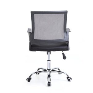 Hodedah Import HI-4025 Black Mesh Office Chair