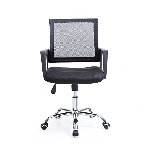 Hodedah Import HI-4025 Black Mesh Office Chair