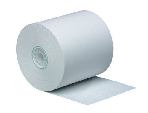 PM Company Perfection One Ply Blended Bond Paper Rolls, 3 X 190 Feet, White, 50 Rolls Per Carton (07928)