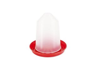 aviary feeder red/transparent 3 litre 22.5x27cm