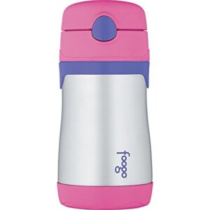 thermos foogo vacuum insulated stainless steel, pink/purple, 10 oz