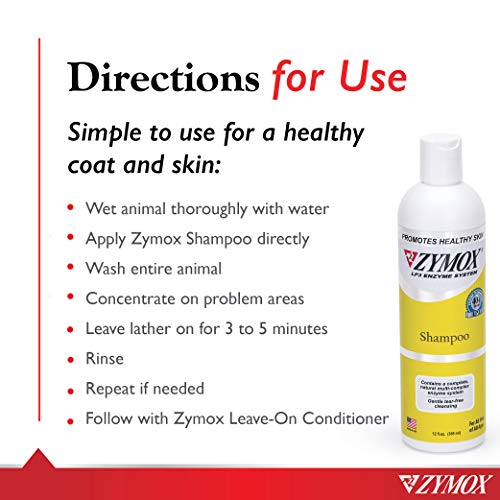 Zymox Enzymatic Shampoo for Dogs and Cats, 12oz