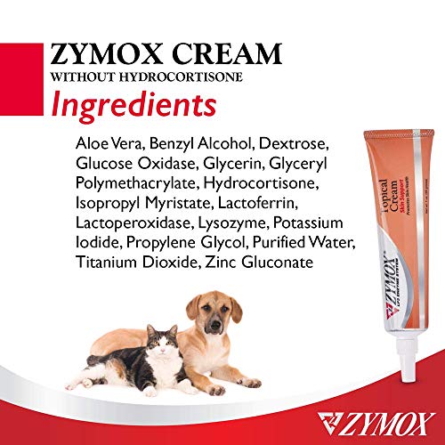 Pet King Brands ZYMOX Veterinarian Strength Topical Cream for Dogs and Cats, 1oz