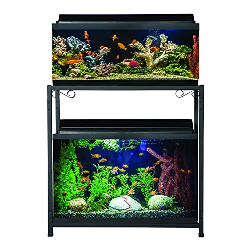 TitanEze 55 Gallon Double Aquarium Stand (2 Stands in 1), Fish Tank Stand, Bird Cage Stand, 50.5" W x 32" H x 13" D