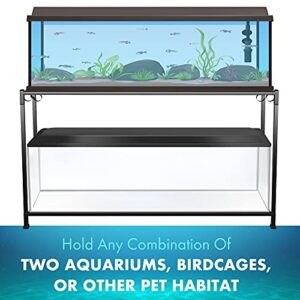 TitanEze 55 Gallon Double Aquarium Stand (2 Stands in 1), Fish Tank Stand, Bird Cage Stand, 50.5" W x 32" H x 13" D