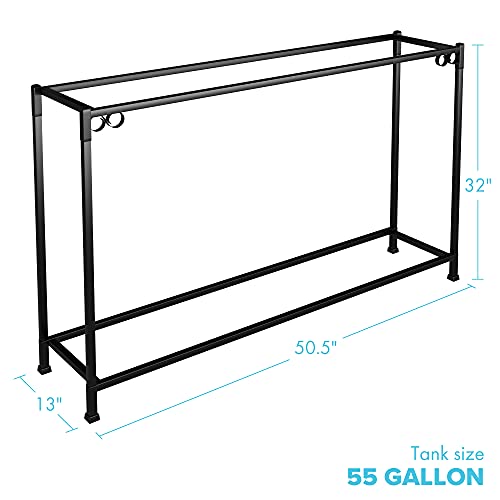 TitanEze 55 Gallon Double Aquarium Stand (2 Stands in 1), Fish Tank Stand, Bird Cage Stand, 50.5" W x 32" H x 13" D