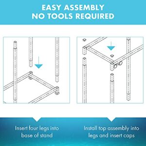 TitanEze 55 Gallon Double Aquarium Stand (2 Stands in 1), Fish Tank Stand, Bird Cage Stand, 50.5" W x 32" H x 13" D