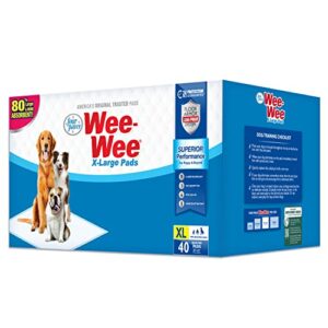 Four Paws Wee-Wee Superior Performance X-Large Dog Pee Pads - Dog & Puppy Pads for Potty Training - Dog Housebreaking & Puppy Supplies - 28" x 34" (40 Count),White