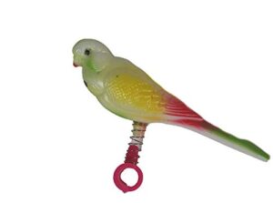 penn-plax (ba509 acrylic bird figure, small size on spring | easily attaches to cage | give your bird a new friend