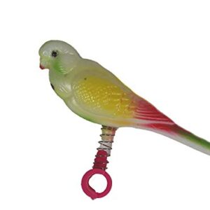 Penn-Plax (BA509 Acrylic Bird Figure, Small Size on Spring | Easily attaches to cage | Give Your Bird a New Friend