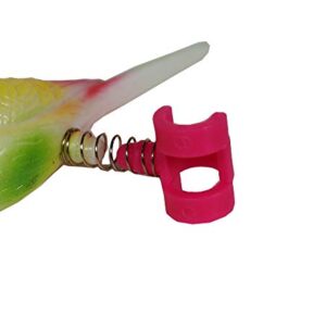 Penn-Plax (BA509 Acrylic Bird Figure, Small Size on Spring | Easily attaches to cage | Give Your Bird a New Friend