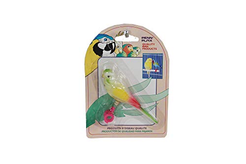 Penn-Plax (BA509 Acrylic Bird Figure, Small Size on Spring | Easily attaches to cage | Give Your Bird a New Friend