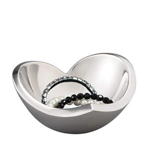 nambe Love Bowl Mini | Metal Heart Candy Bowl | Valentine’s Day Décor and Gift for Her | Heart Shaped Mirror Bowl | Decorative Bowl for Mantel, Entry Way, or Kitchen Counter