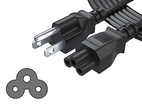 New Extra Long 12Ft 3 Prong AC Laptop Power Cord Cable for Dell IBM HP Compaq Asus Sony Toshiba Lenovo Acer Gateway MSI Notebook Computer Charger Pwr: IEC-60320 IEC320 C5 to NEMA 5-15P