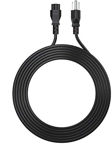 New Extra Long 12Ft 3 Prong AC Laptop Power Cord Cable for Dell IBM HP Compaq Asus Sony Toshiba Lenovo Acer Gateway MSI Notebook Computer Charger Pwr: IEC-60320 IEC320 C5 to NEMA 5-15P