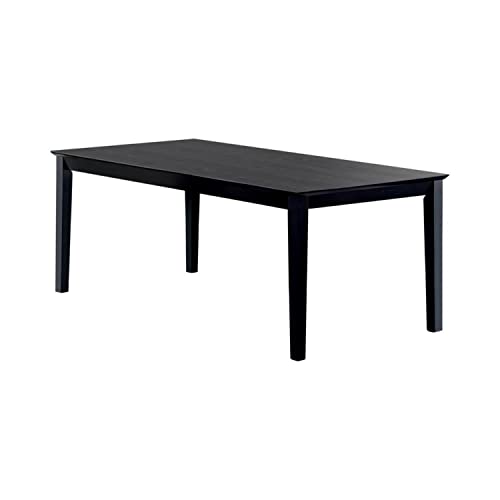 Coaster Home Furnishings Louise Rectangular Dining Table with 18-inch Leaf Black (101561)