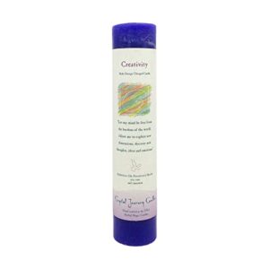 crystal journey candle pillar creativity, 1 ea